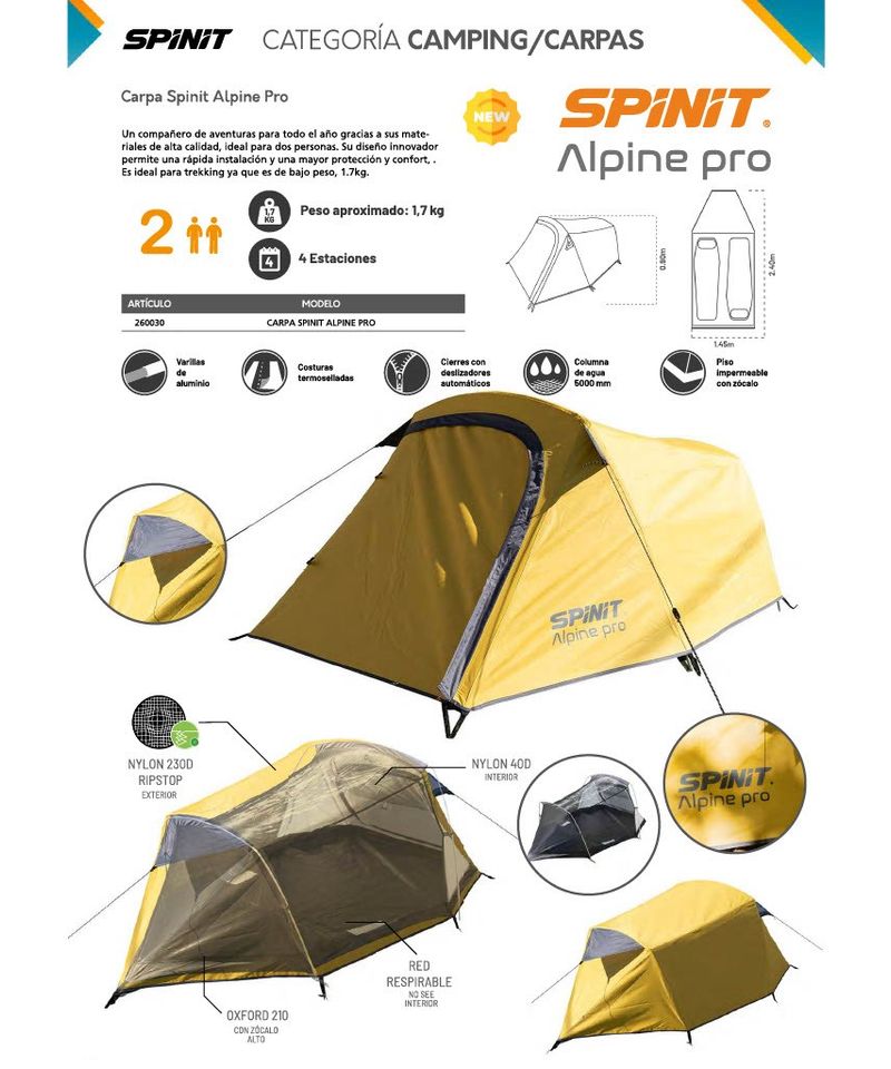 Spinit Carpa Alpine Pro (2 personas)